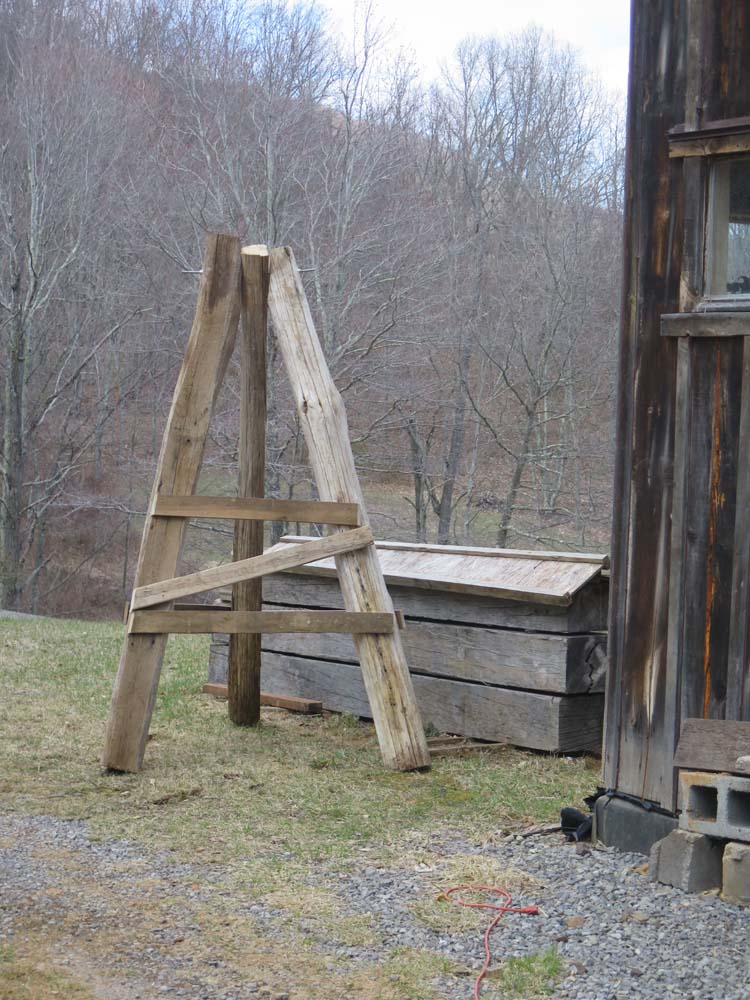 The Barn on White Run | Practicing Log Splitting and Building A Riving ...