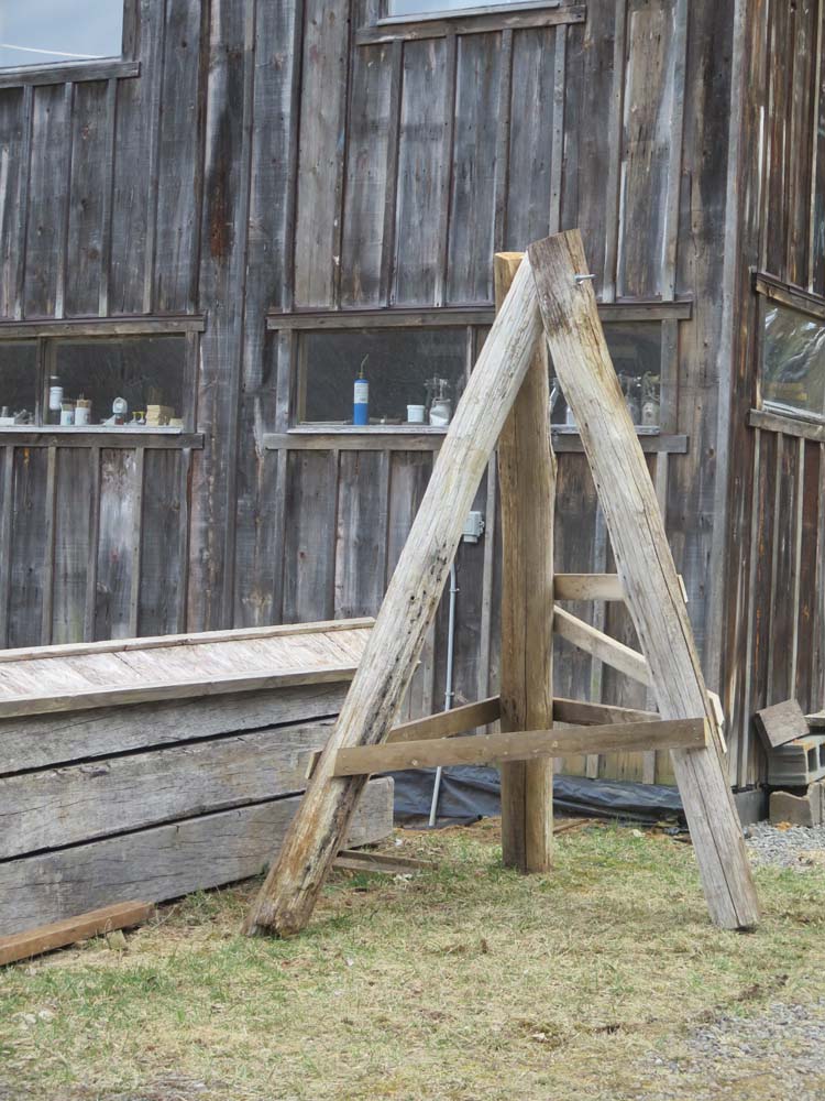 The Barn on White Run | Practicing Log Splitting and Building A Riving ...